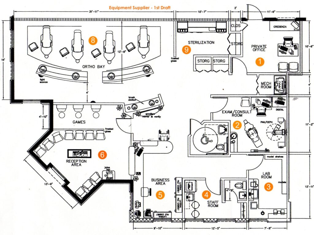 Orthodontic Office Floor Plan Case Study – GreenCurve Studio